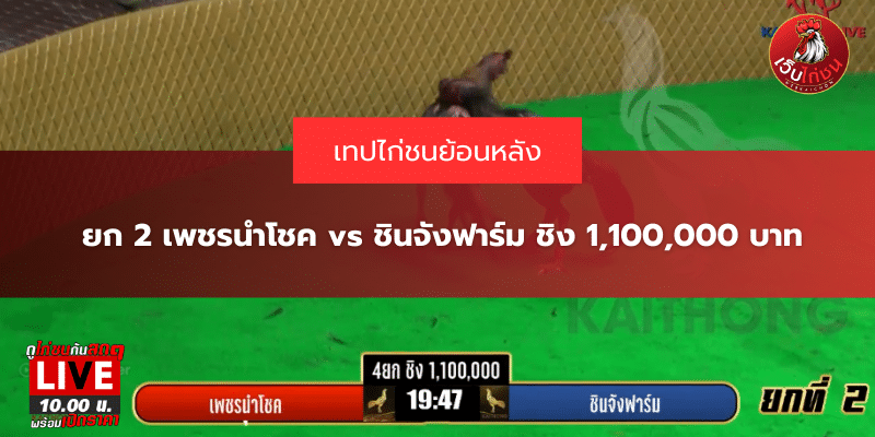 ยก 2 เพชรนำโชค vs ชินจังฟาร์ม ชิง 1,100,000 บาท - Webkaichon.net